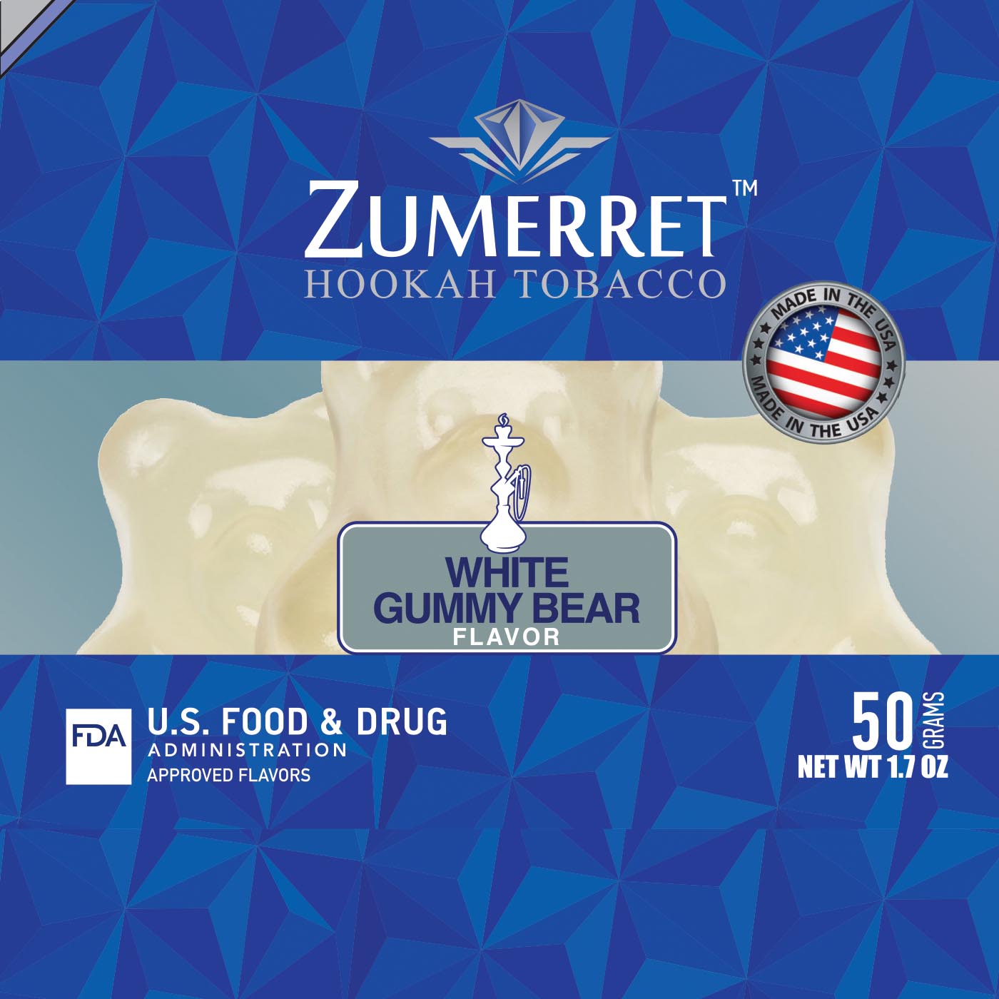 Zumerret Hookah Tobacco » White Gummy Bear